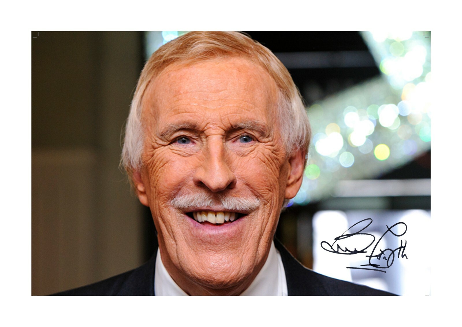Bruce Forsyth A4 reproduction autograph picture poster with choice of ...