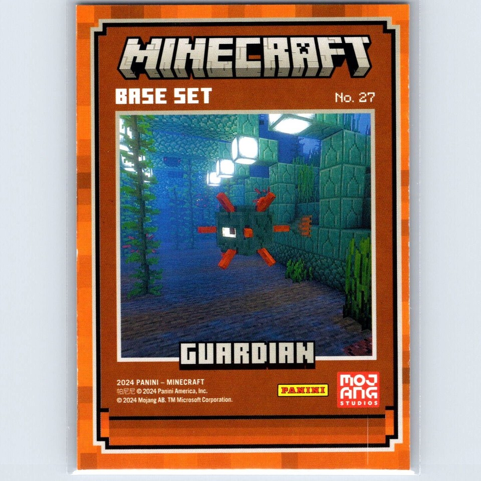 2024 Panini Minecraft Guardian Base #27 | eBay