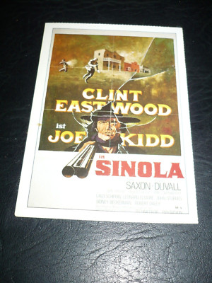 JOE KIDD, film card [Clint Eastwood, John Saxon, Robert Duvall] | eBay