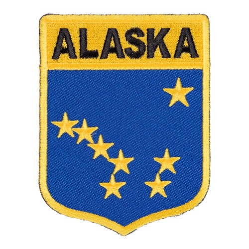 Alaska State Flag Shield Patch, United States of America Patches | eBay