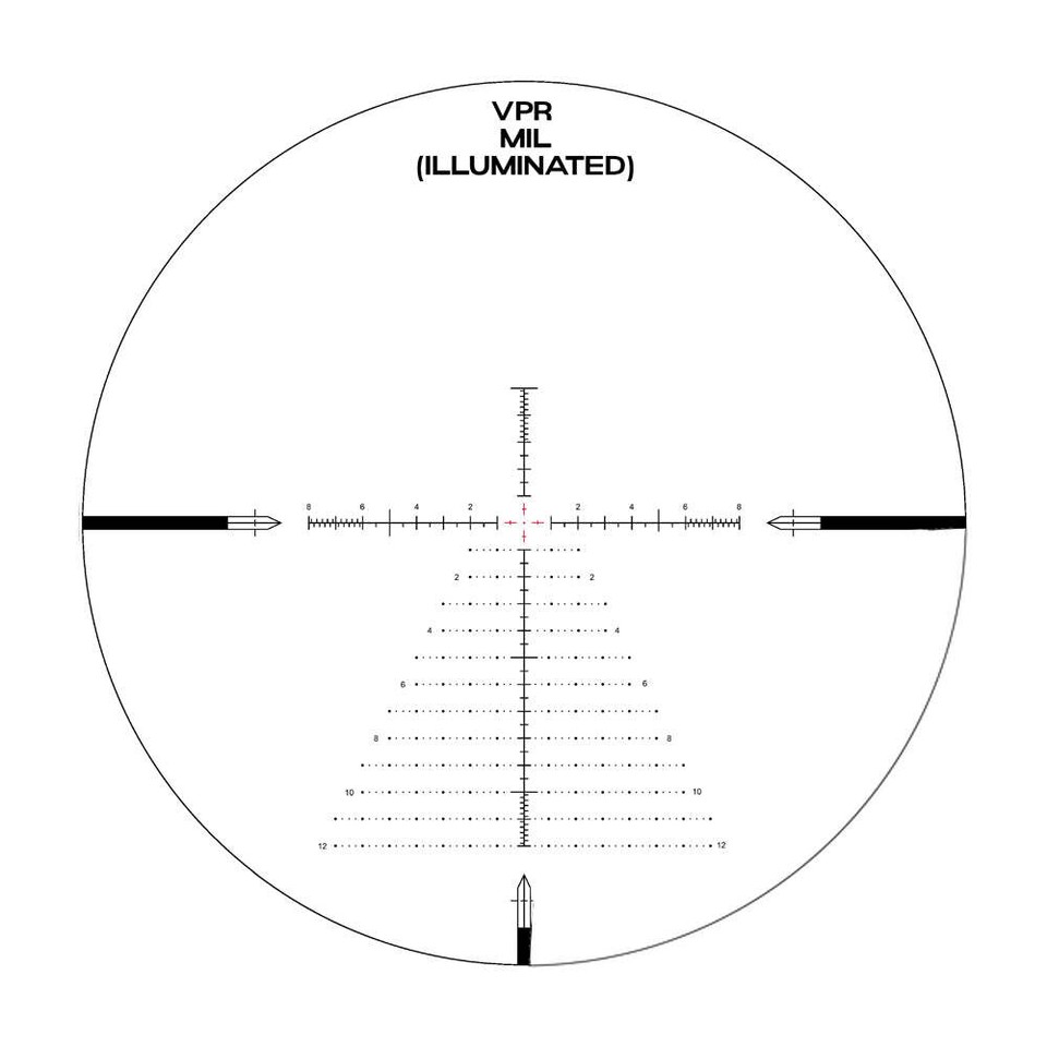 Arken Optics EPL4 6-24x50 FFP Illuminated VPR MIL Reticle with Zero ...