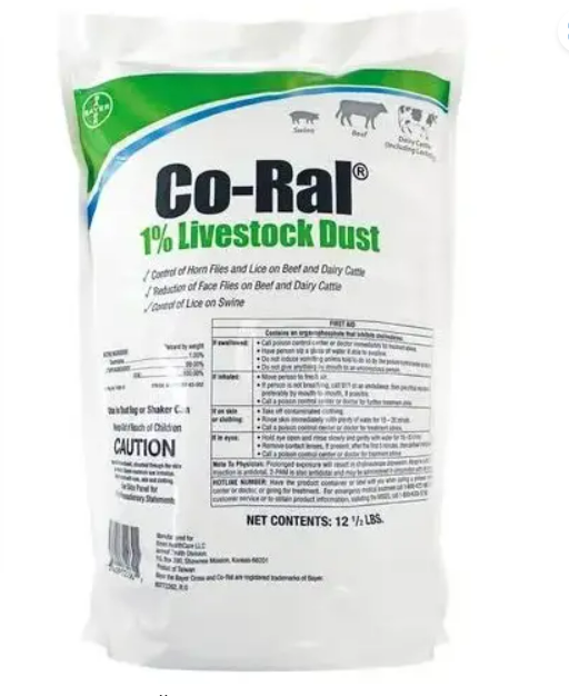 Co Ral Dust Bag Refill 12.5 Pounds Livestock Pest Control | eBay
