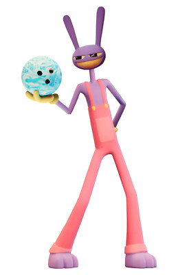 Jax Amazing Digital Circus Weatherproof Anime Sticker 6" Car Decal S1 ...