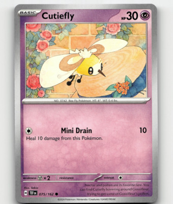 Cutiefly Pokemon • Common • 075/162 Temporal Forces | eBay