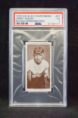 1938 WA & AC Churchman Jimmy Walsh #37 PSA 5 Boxing Personalities | eBay