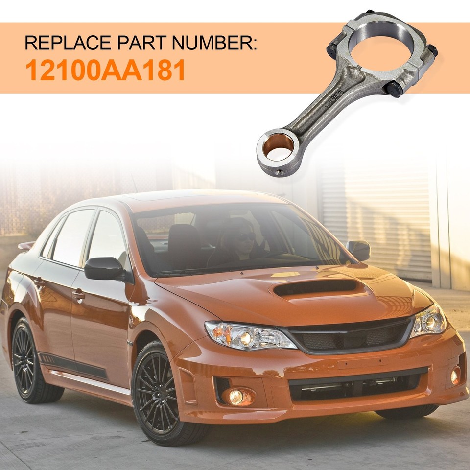 4 Fits Subaru EJ257 EJ255 EJ20 WRX TURBO Engine Piston Connecting Rod ...