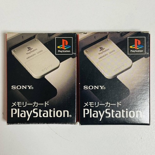 SONY PlayStation 1 Memory Card SCPH-1020 2-Piece Set Near Mint JAPAN | eBay