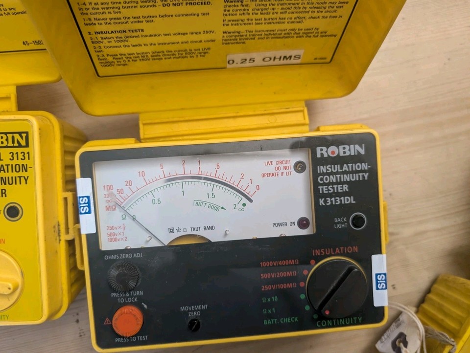 QUANTITY OF ROBIN ELECTRICAL TESTERS CABLES ETC ALL UNTESTED | eBay UK