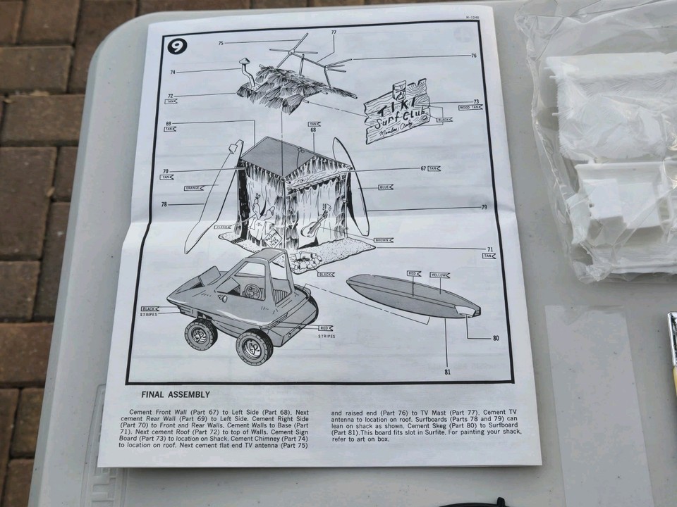 Vtg 1993 Revell H-1240 Surfite w/ Tiki Hut Ed Big Daddy Roth MODEL KIT ...