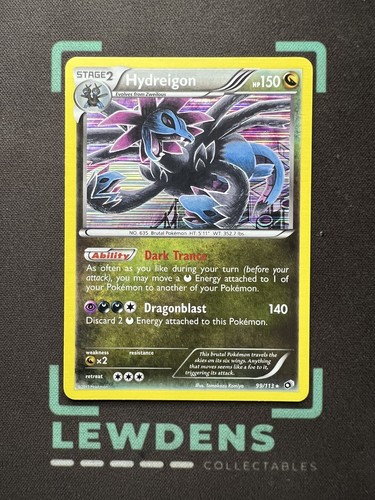 Hydreigon - 99/113 - Holo Rare - B&W Legendary Treasures - Pokemon Card ...