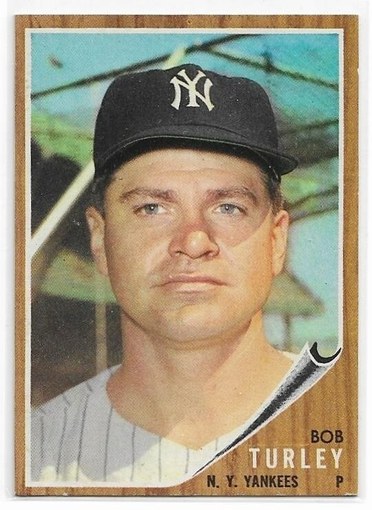 BOB TURLEY 1962 Topps Baseball card #589 New York Yankees NR MT | eBay