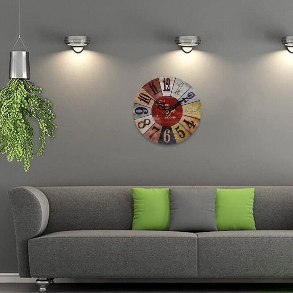 Round Shape Clock Covered by Paper Desk Clock New Wall Clock Living ...