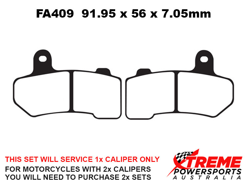 Harley Davidson Road Glide 15-17 EBC HH Sintered Rear Brake Pads ...