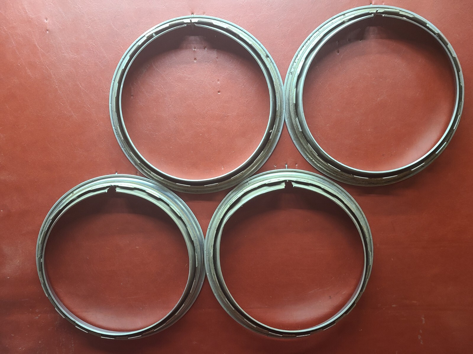 1970s 80s Ford Mustang Bronco Truck F150 F250 Trim Ring Wheel SET 15 ...
