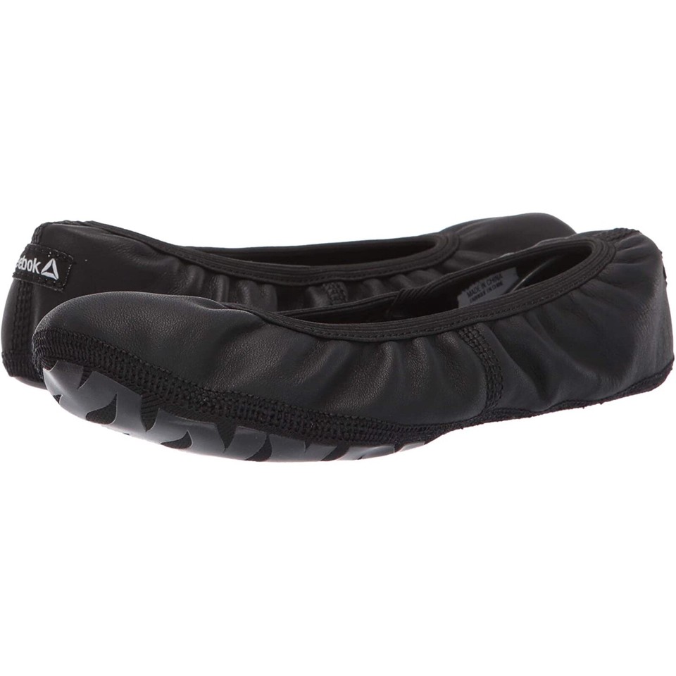 Womens Reebok True Studio Dance Ballet Slippers Shoes 4.0 L Black ...