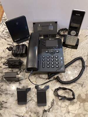 Polycom VVX250 IP Phone + Yealink W60B Dect IP Base + Yealink W56H Base ...