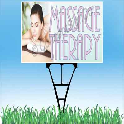 18"x24" MASSAGE THERAPY Outdoor Yard Sign & Stake Sidewalk Lawn Chinese ...