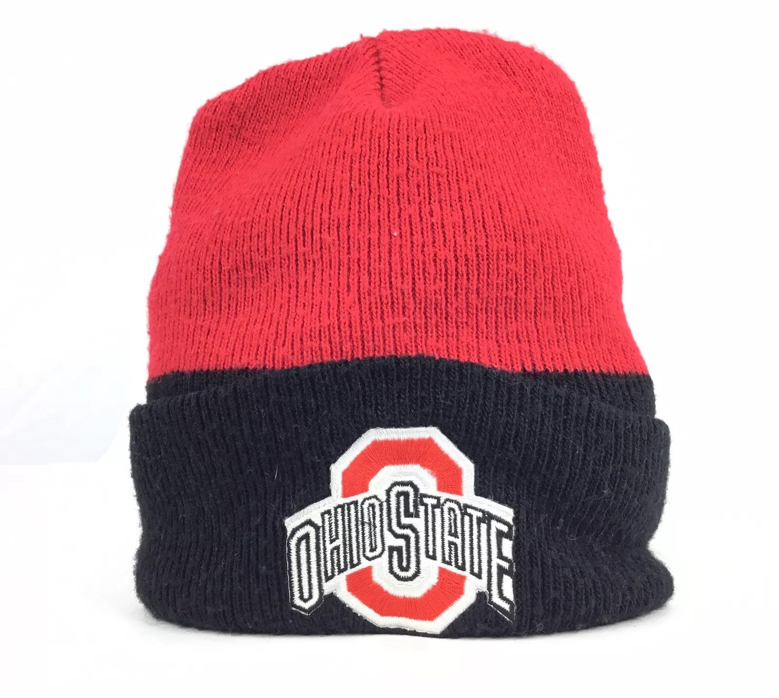 Ohio State University Buckeyes Beanie Hat Cap Flex Fit Adult Acrylic ...