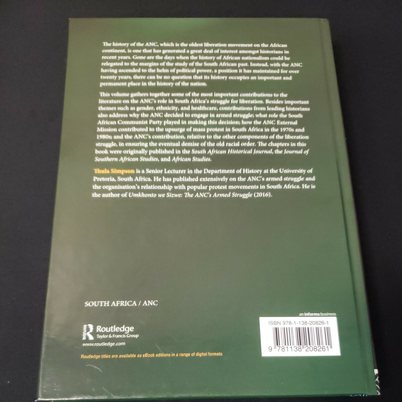 The ANC and the Liberation Struggle in South Africa : Essential ...