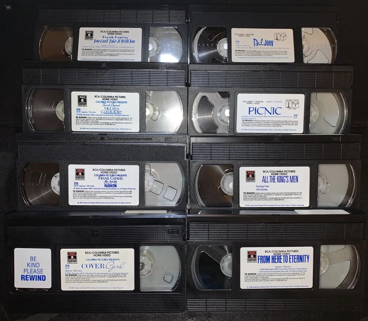 Columbia Classics VHS Lot Of 8 | eBay