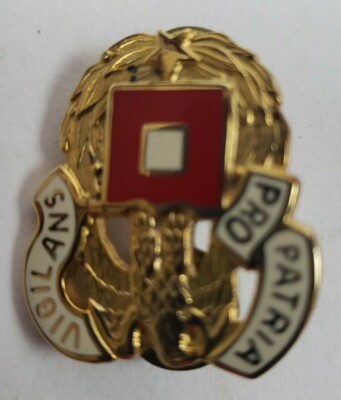 GENUINE U.S. ARMY CREST: Vigilance Pro Patria Pin | eBay