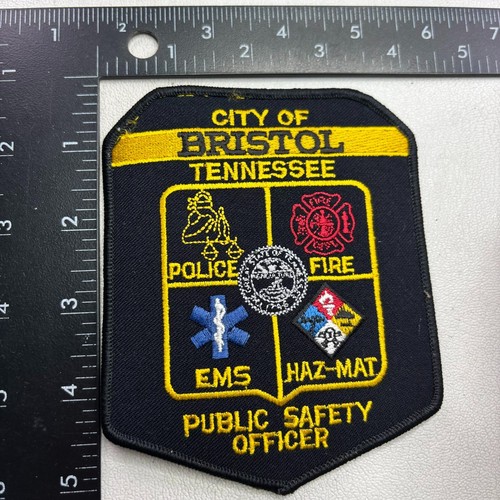 BRISTOL TENNESSE Police Fire EMS Haz-Mat Public Safety Officer Patch ...