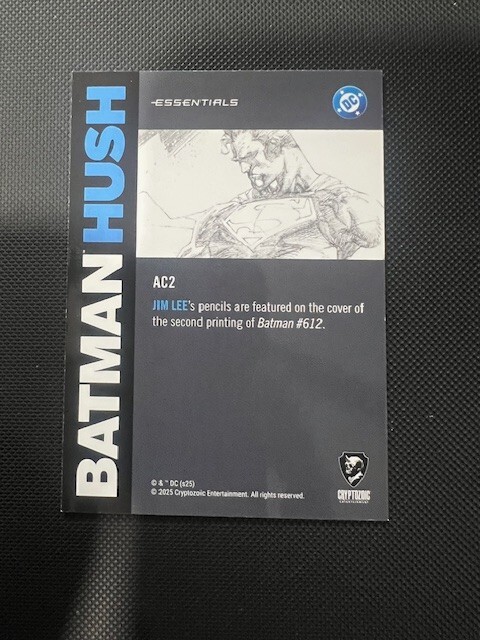ALTERNATE COVERS AC2 2025 DC Batman Hush Essentials | eBay