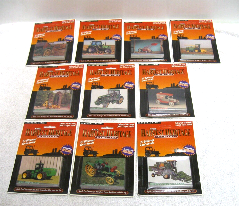 ERTL 48 PACKS TRACTOR COLLECTOR CARDS INTERNATIONAL ALLIS FORD JOHN ...