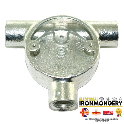 20mm Metal Conduit Boxes, Bends, Elbow, Tees, Fittings Galvanised ...