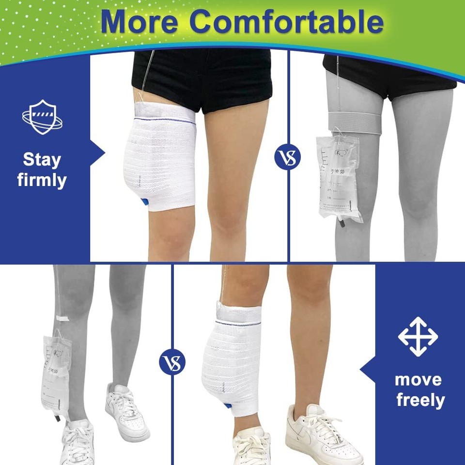 Catheter Leg Bag Holder Covers Cath Secure Nephrostomy Tube ...