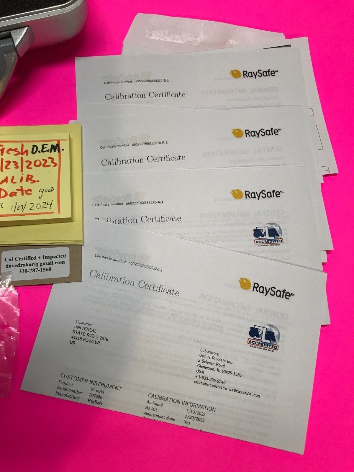 2023 2024 Unfors Xi Xray Mammography test meter kit RTI Radcal Raysafe ...