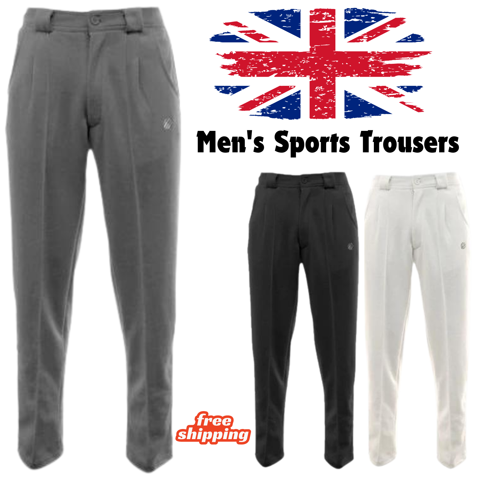 Mens Green Play Sports Trousers Bowling Outdoor Cotton Elasticated ...