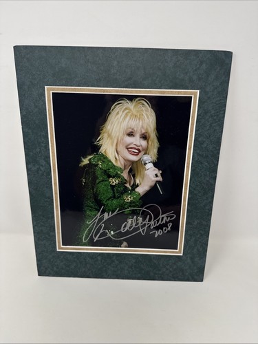 DOLLY PARTON Autographed 8 x 10 Hand Signed Photo COA Silver Pen Custom ...
