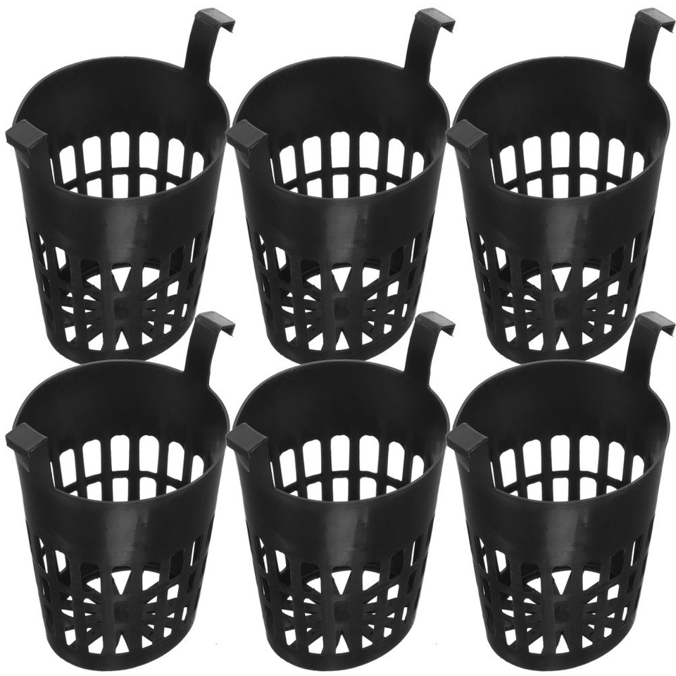 6 Pcs Net Cups Basket Aquatic Planting Hydroponic Growing Plastic ...