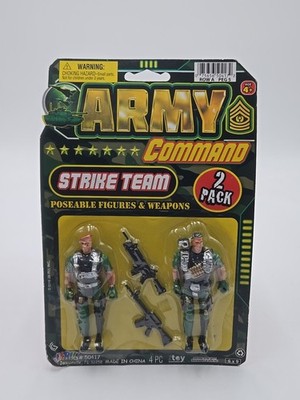 ARMY COMMAND STRIKE TEAM JA-RU POSEABLE FIGURES & WEAPONS 2 PACK | eBay