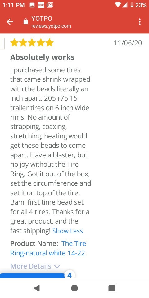 The Tire Ring Tire Bead Seater | eBay