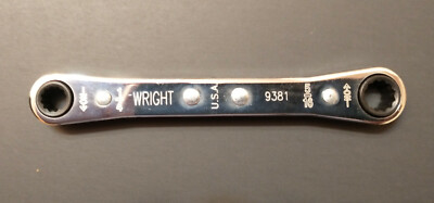 1/4" x 5/16" Ratcheting Double Box End Laminated Wrench 12 Point USA Mfg 9381 | eBay