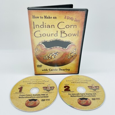 How to Make an Indian Corn Gourd Bowl DVD (2-Disc Set, 2010) Carrie ...