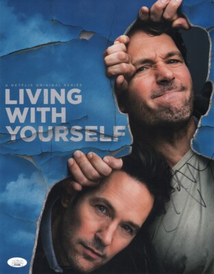 ~ PAUL RUDD Authentic Hand-Signed "LIVING WITH YOURSELF" 11x14 Photo ...