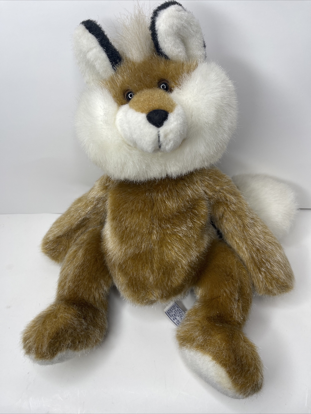 Vintage A&A Plush Red Fox Stuffed Animal Toy Brown & White Aurora Corp ...