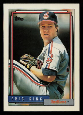 1992 Topps Eric King #326 Cleveland Indians Baseball Card | eBay