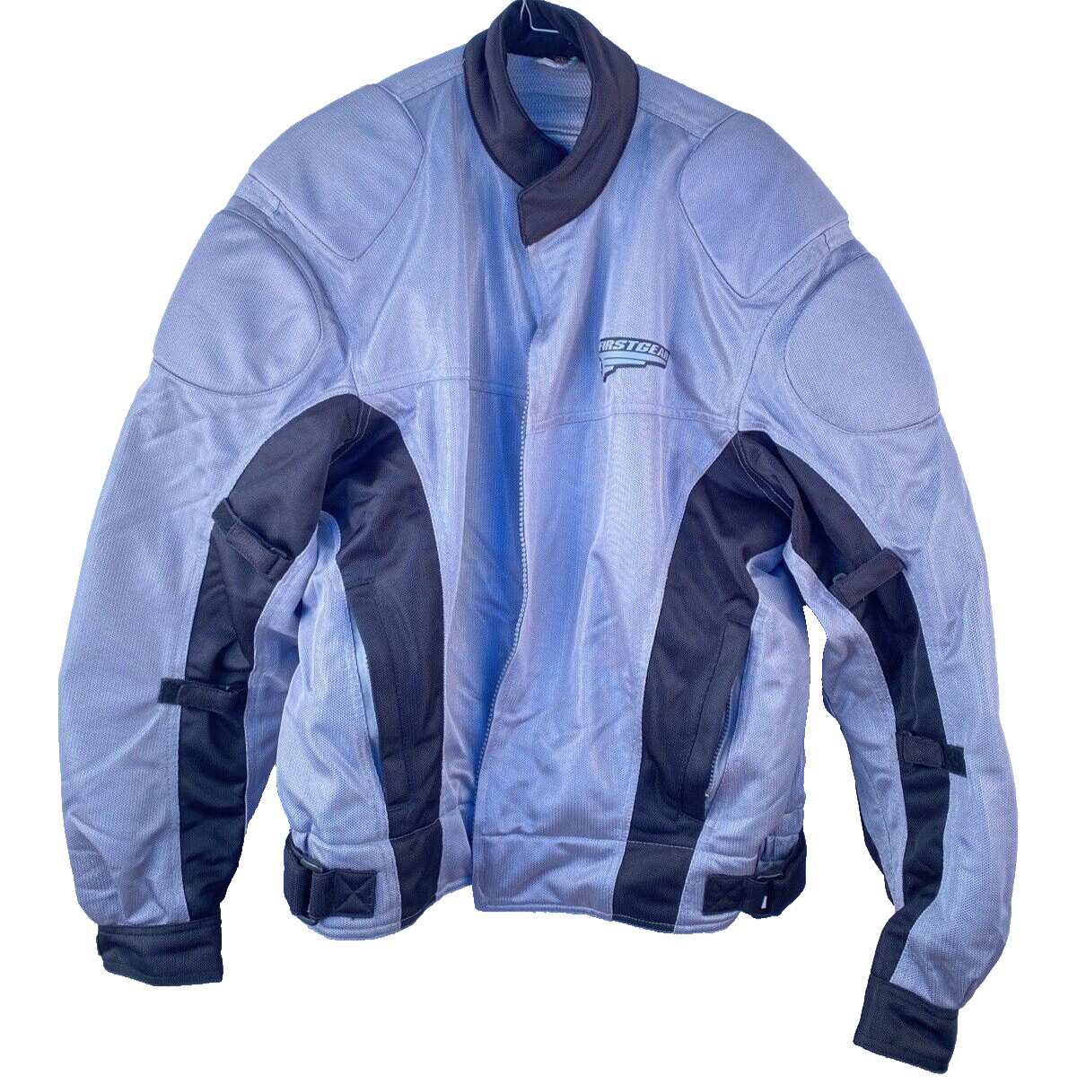 First Gear Motorcycle Jacket Logo Padded Hook & Loop … - Gem