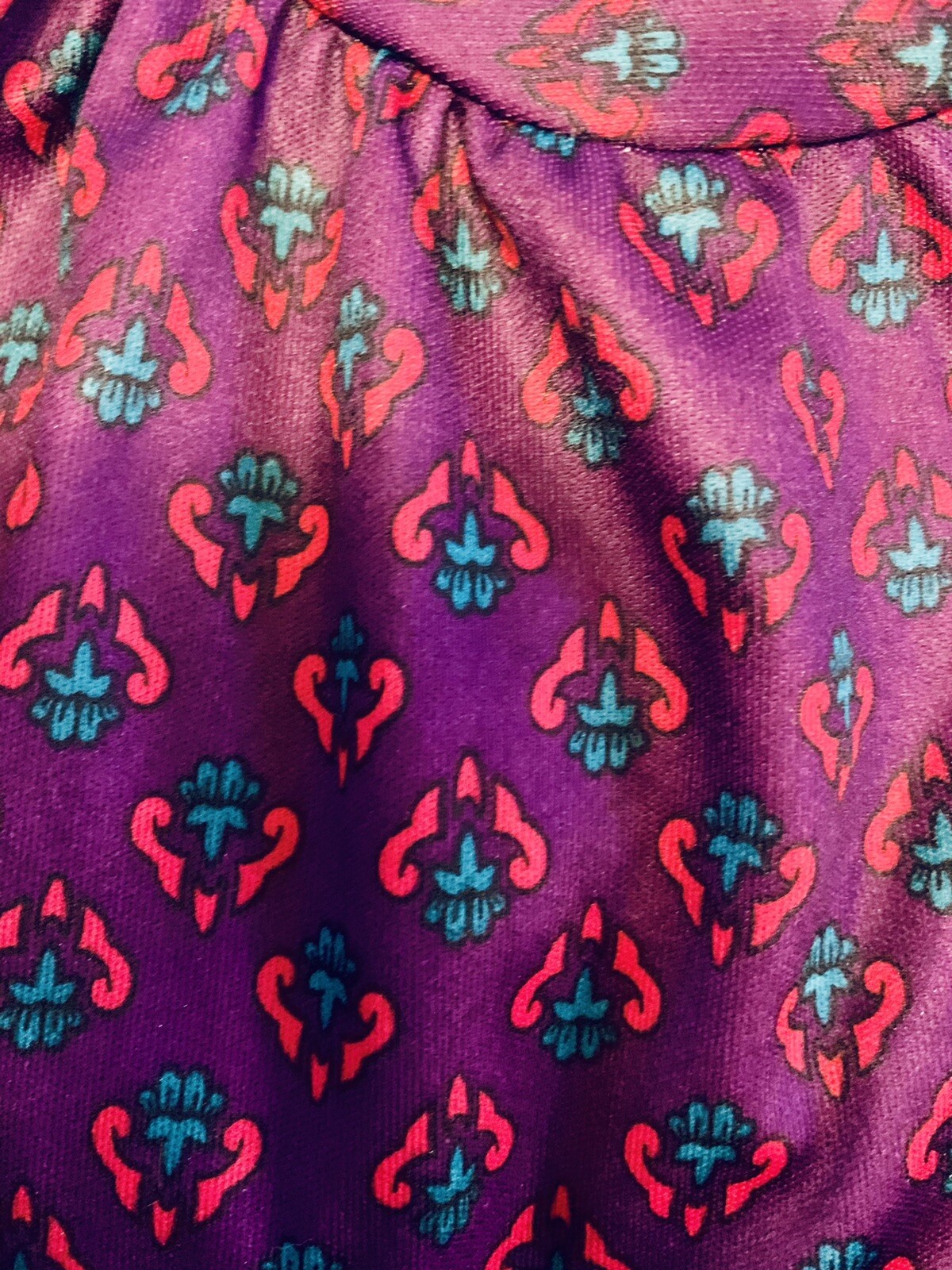 VINTAGE Hedy Lin Casuals Womens Dress XLarge Purple Hawaiian House ...