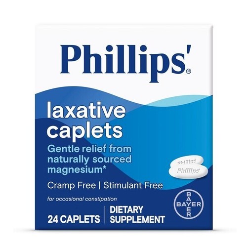 Phillips’ Laxative Caplets Cramp Free For Constipation 24 Caplets ...
