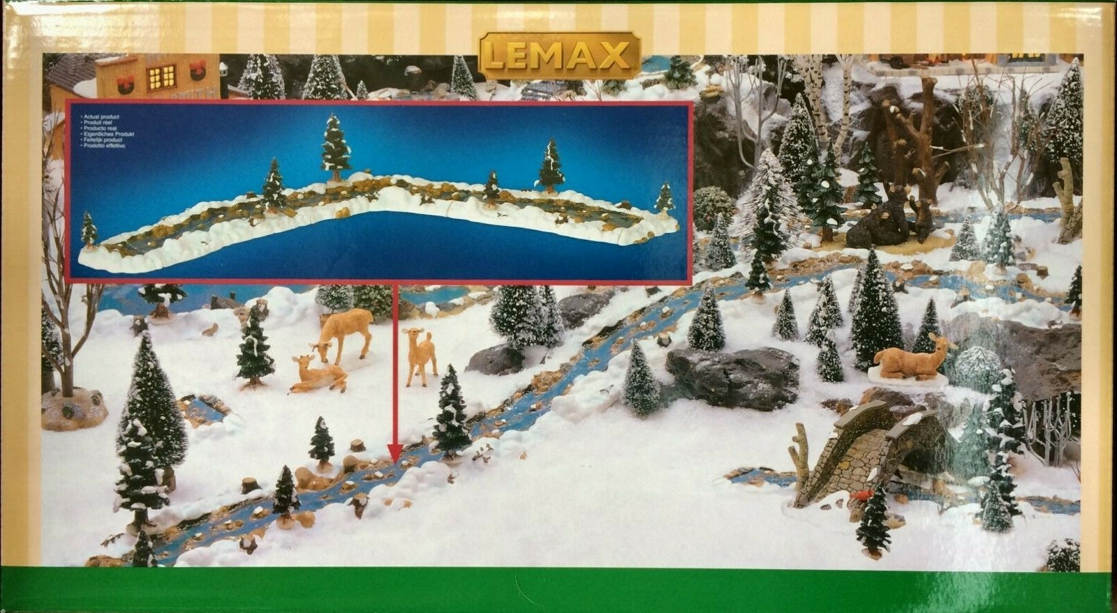 Lemax Decoration Mill Stream,Village Decorating Set,11 pieces,snow ...