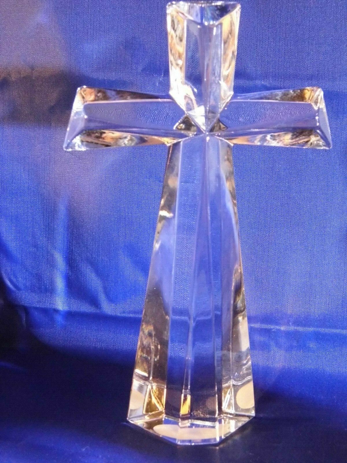 24% LEAD CRYSTAL CROSS Fine Bohemian Crystal - 7 1/2" Tall - Czech ...