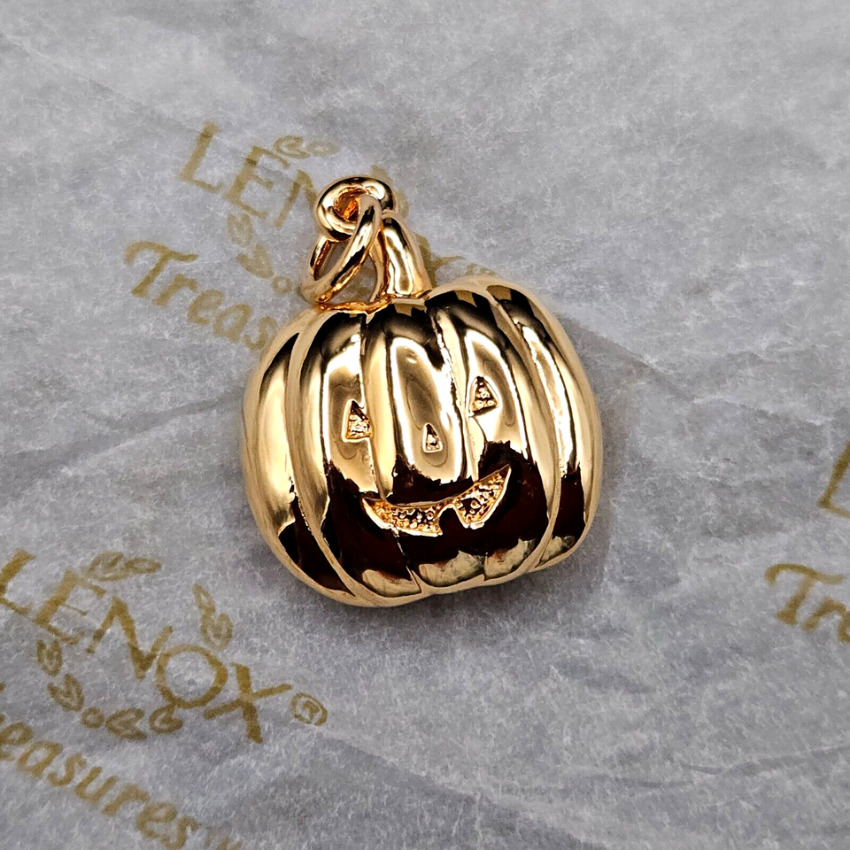 Lenox Treasures Halloween Hayride Box Pumpkin Charm Treasure Trinket ...