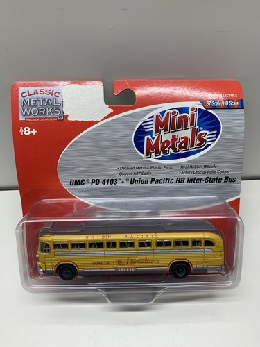 Mini Metals 32105 GMC PD-4103 Union Pacific RR Inter-State Bus 1/87 HO ...