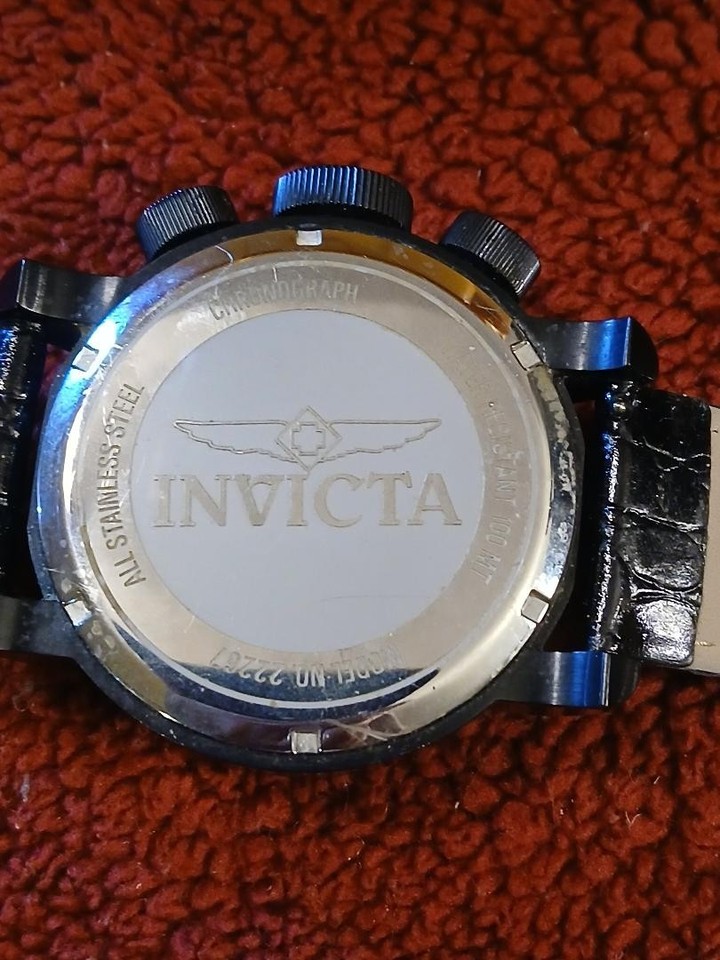 INVICTA AVATOR WATCH, 52 MM SS BLACK CASE, CARBON FIBER BLACK DIAL ...