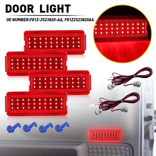 4X Interior Door Panel Courtesy Lights LED for 2000-05 Ford Excursion ...